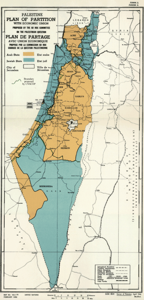 What the 1945 JNF map reveals about the Israel partition plan